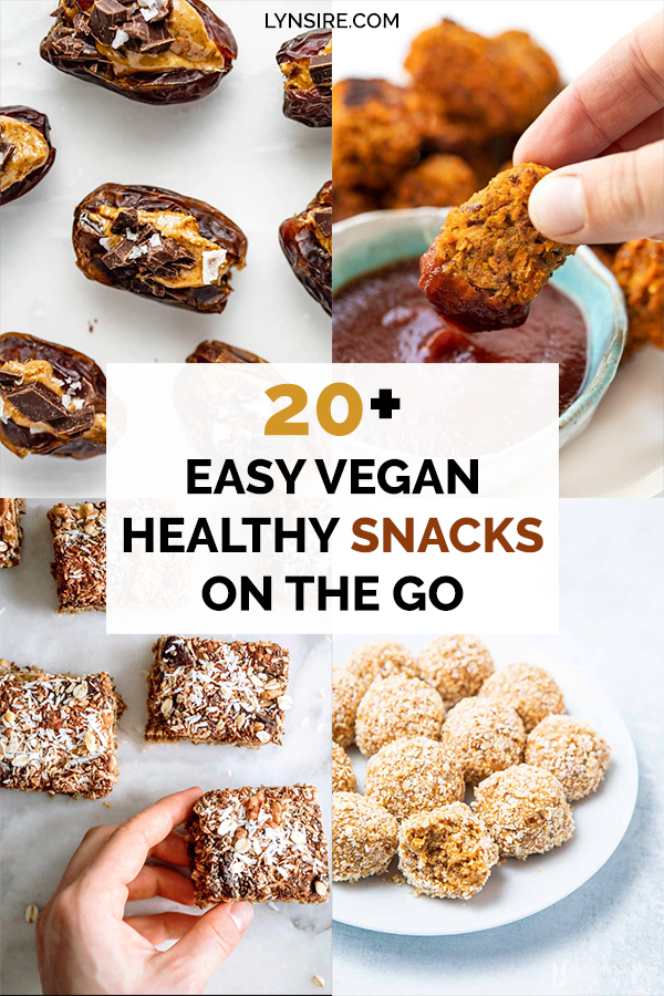 20+ Easy Vegan Healthy Snacks on the Go - LynSire