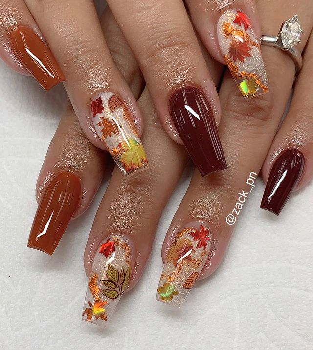 Fall Nails - 66 Ideas for the Autumn Season! - LynSire